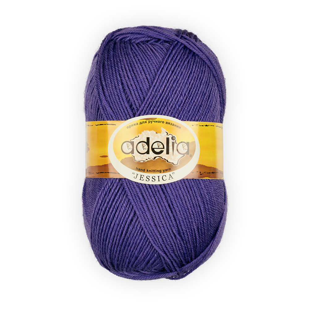 Пряжа ADELIA " JESSICA" 67% шерсть, 33% полиэстер 5 * 100 г 260 м №23 ...