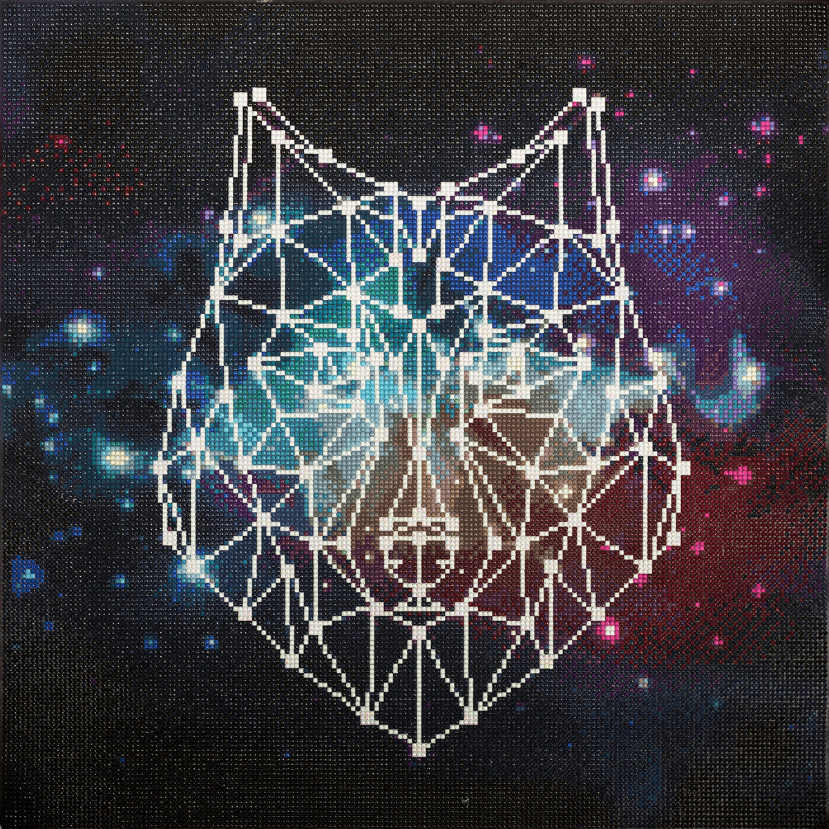 Кристальная ( алмазная) мозаика " ФРЕЯ" ALV- 109 " Волк. Абстракция" 50 ...