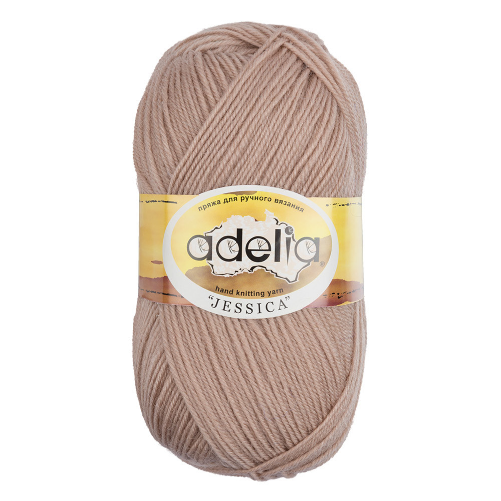 Пряжа ADELIA " JESSICA" 67% шерсть, 33% полиэстер 5 * 100 г 260 м №18 ...